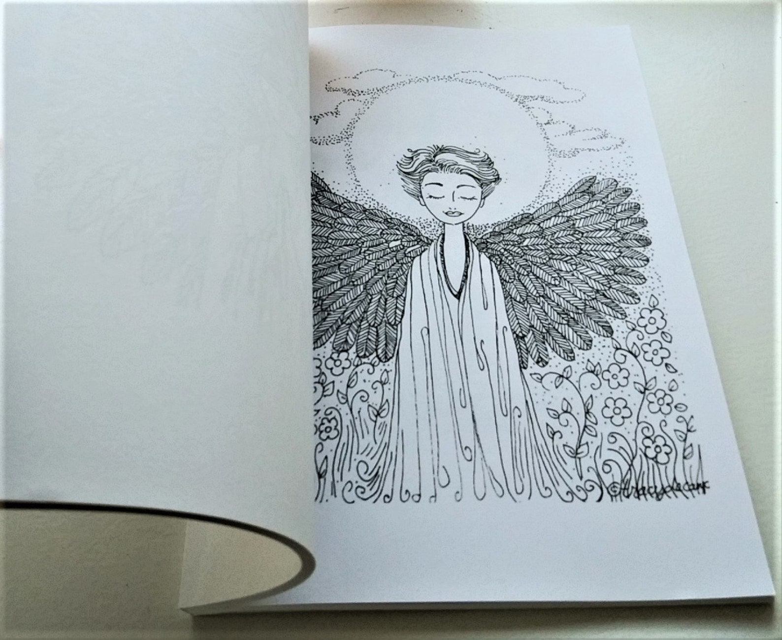 Coloring Book "angels & Prayers" Hours of Relaxing Fun - Etsy