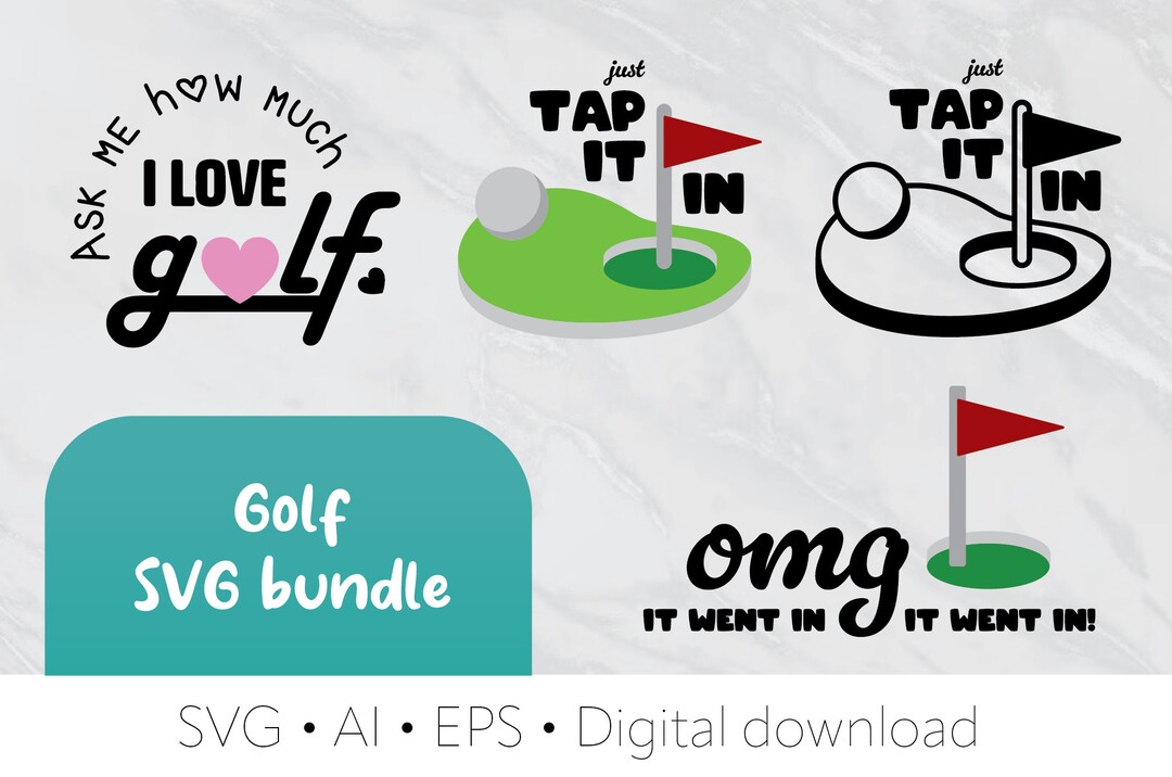 Golf Svg Bundle, Golf Lover Svg Files for Crafts Such as Print or Iron ...