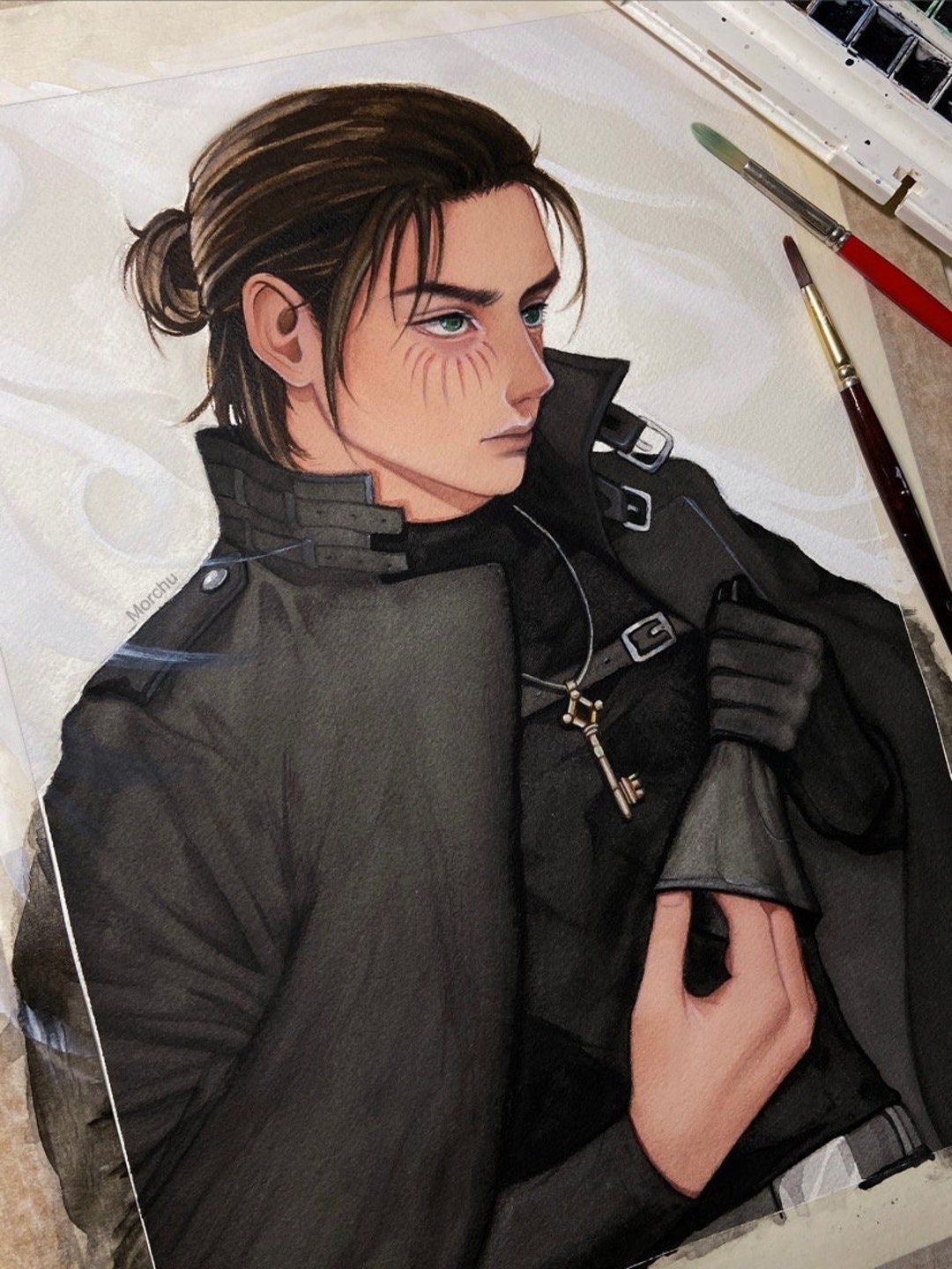 Anime Boy- Watercolor Fanart Painting - Etsy