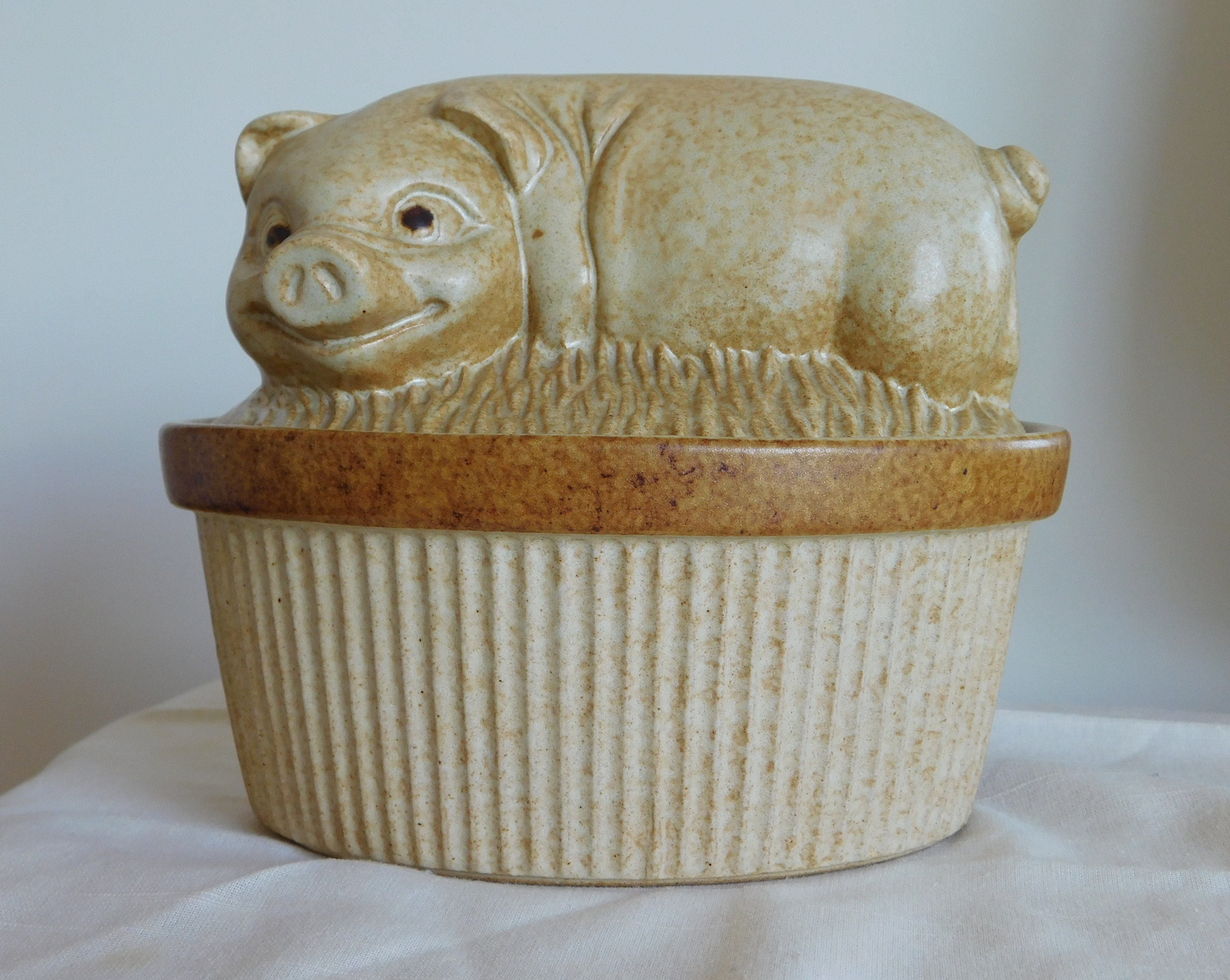 Vintage Stoneware Pig for sale | Only 3 left at -65%