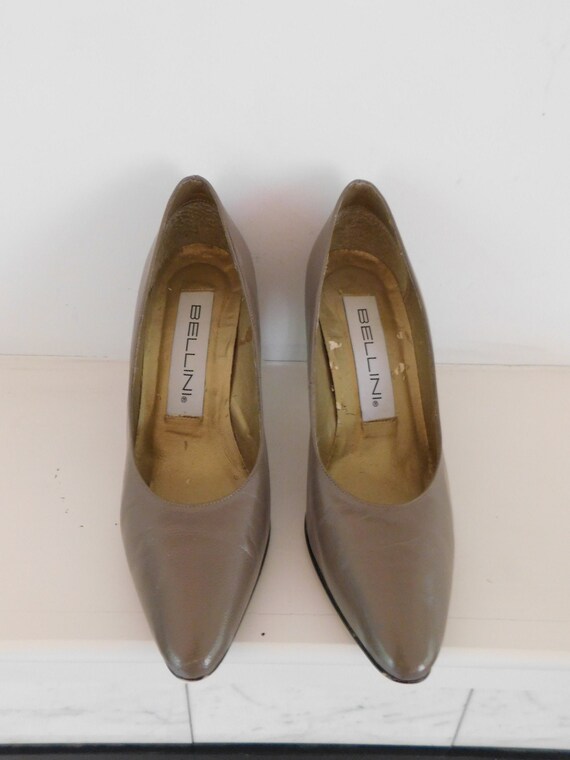 80's Bellini vintage designer leather high heel pumps… - Gem