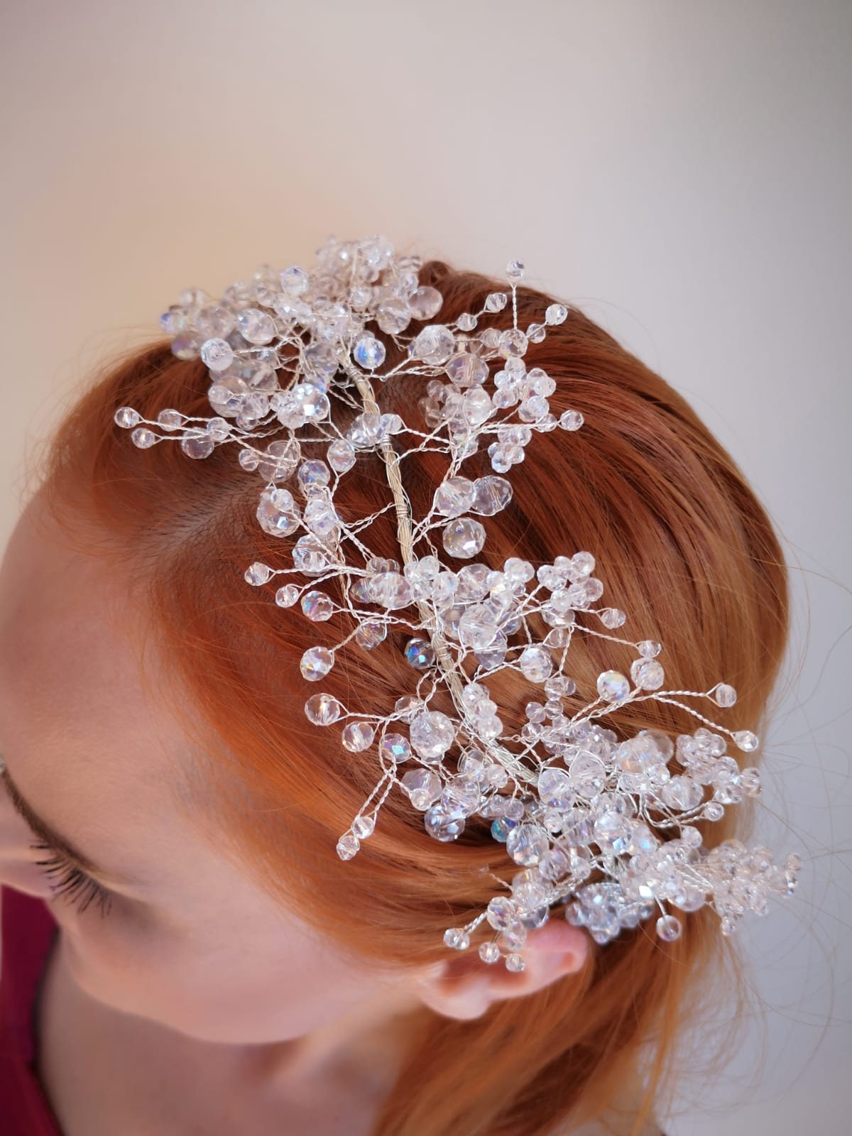 Beaded Hairpiece Bridal Headpiece Wedding Hairpiece 025 - Etsy