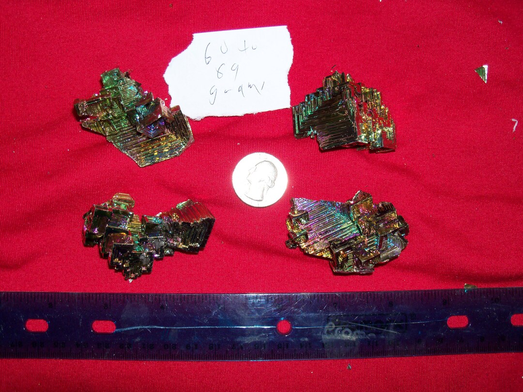 Bismuth 60 to 69 Gram Piece Rainbow Titanium Crystal Cluster Reiki - Etsy