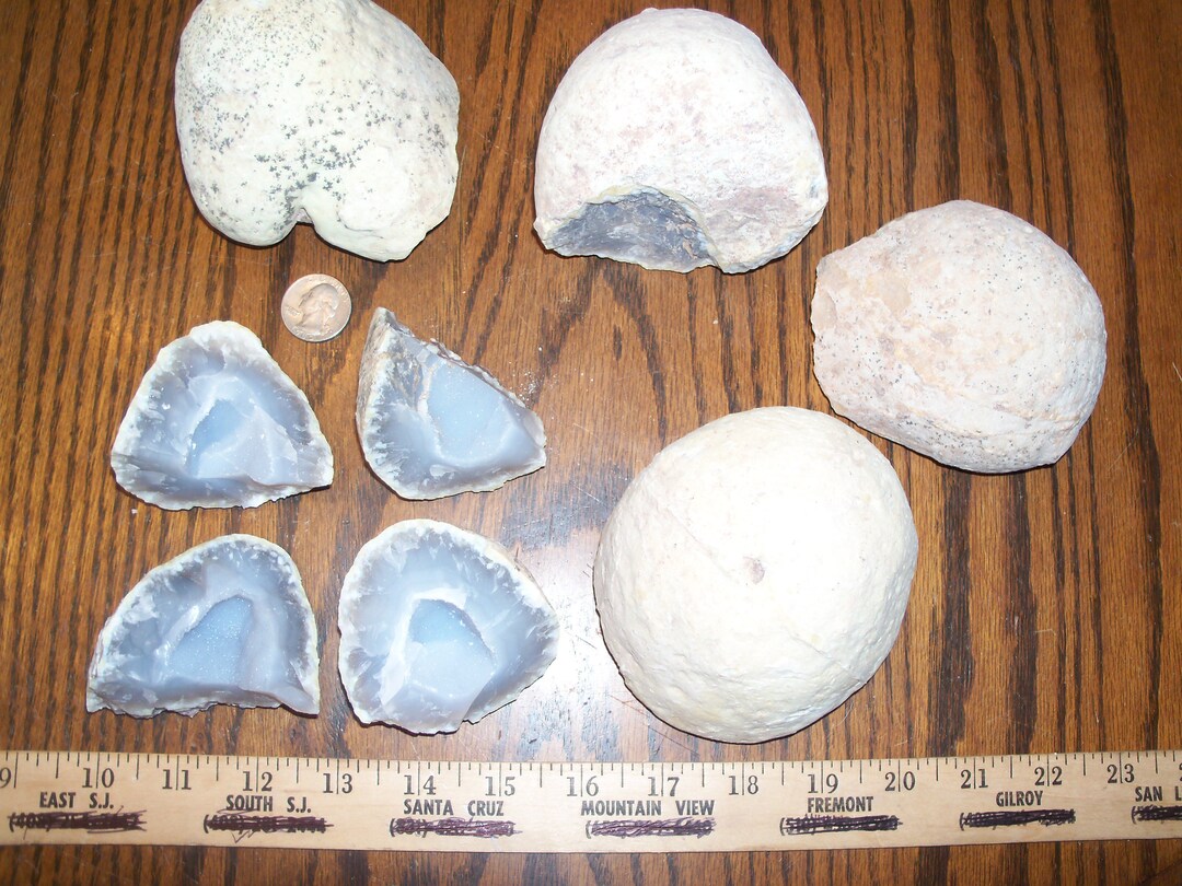 About 1.5 Pounds Lb of Break Crack Your Own Enhydro Agate Hollow Geode ...