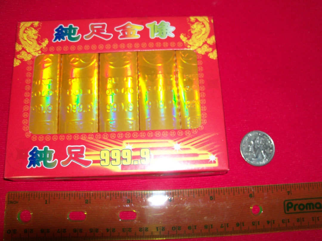 100 Boxes 500 Gold Chinese Joss Papers Bars per Lot. - Etsy
