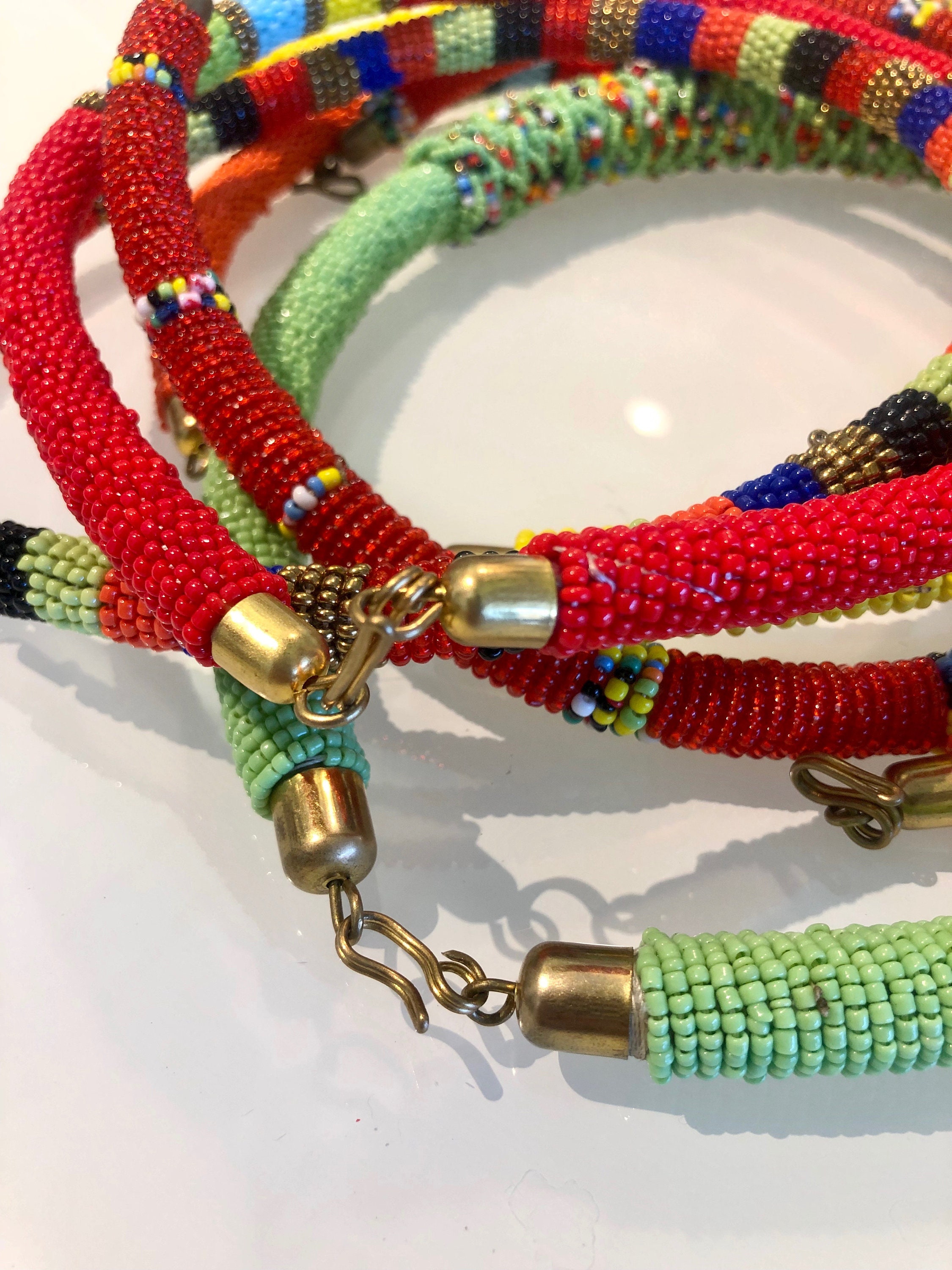 Handmade Beaded Necklace - Etsy