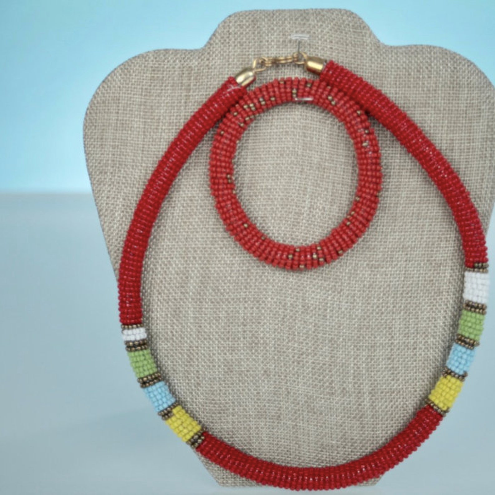 Handmade Beaded Necklace - Etsy