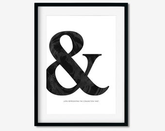 Latin Word Wall Art - Etsy