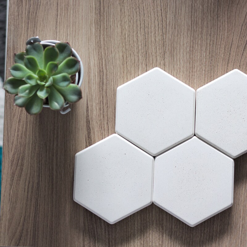 Hexagon Coasters - Etsy
