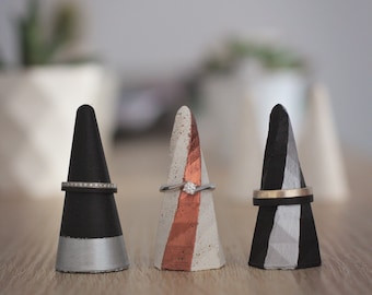 Set of 3 Ring Holder / Concrete Ring Storage | Etsy