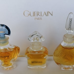 Miniature Perfume, Guerlain ,parfum /extrait Set 3 X 2 Ml Shalimar ...