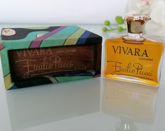 Emilio Pucci Vivara (1968) Perfume Concentre 1/4 Fl.oz Wooden Box ,rare ...