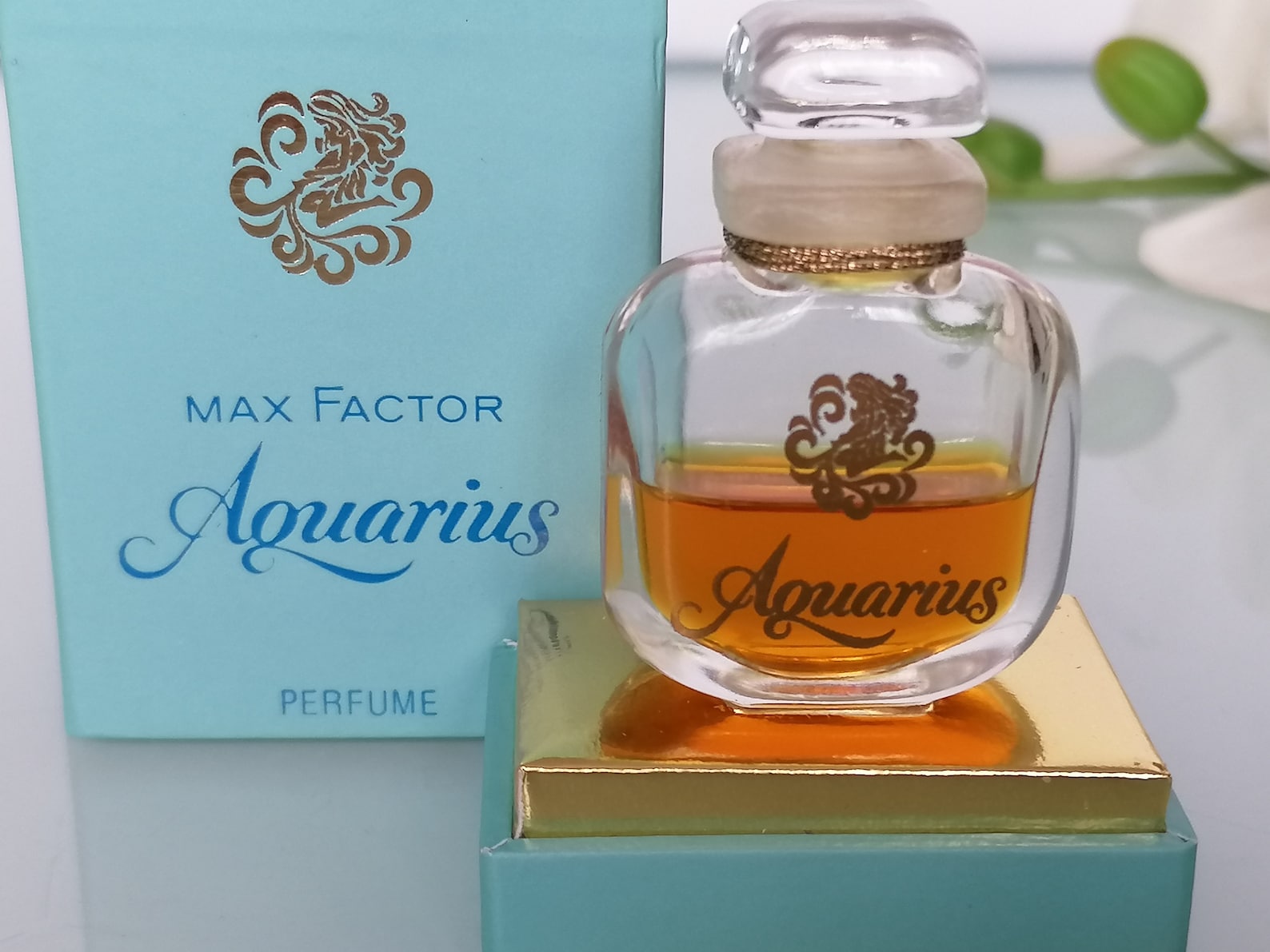 Vintage Aquarius Max Factor 1969 Parfum/Extrait 75 ml 1/4 - Etsy France