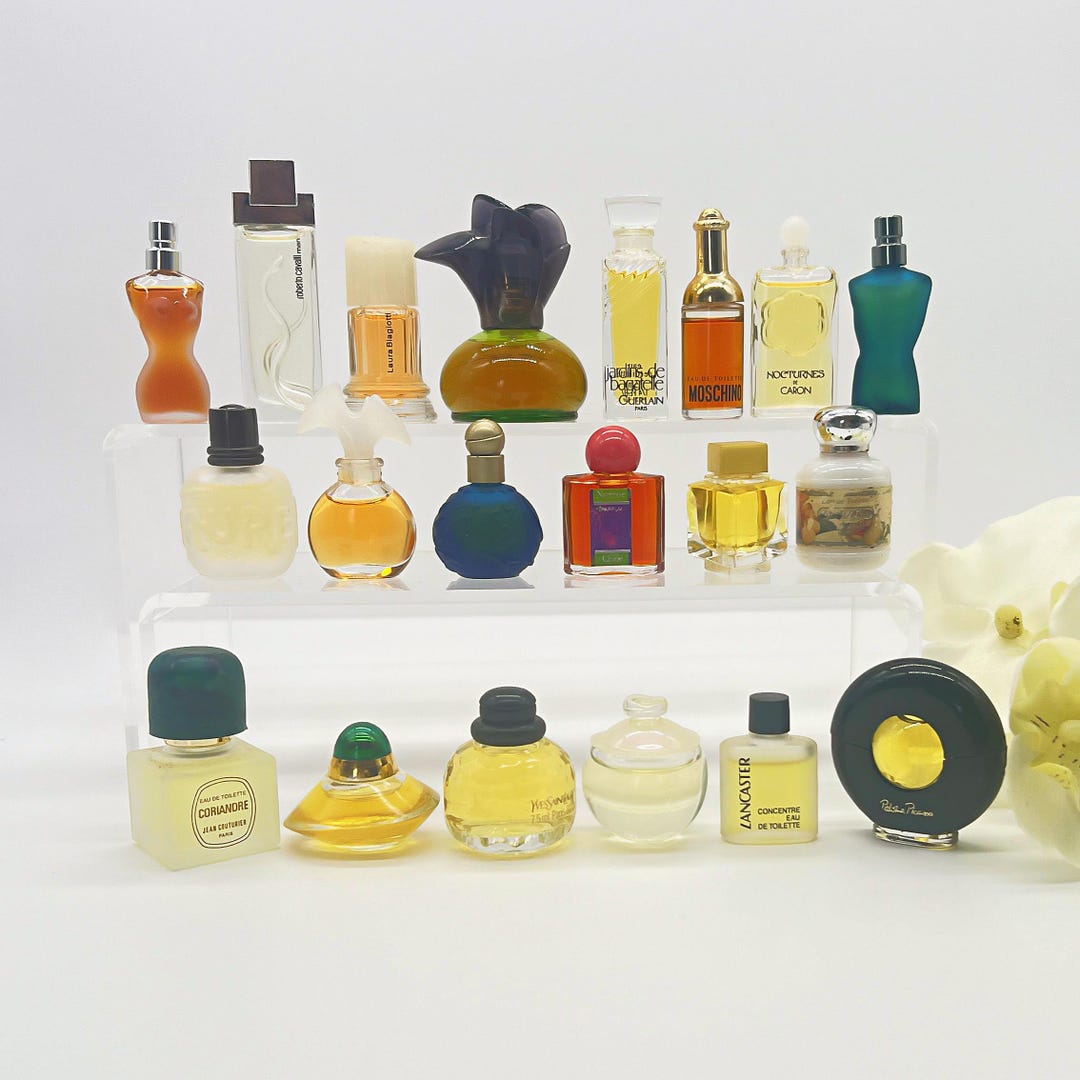Lot of 20 Miniature Perfume Bottles,no Box, Vintage Fragrances 80s, 90s ...
