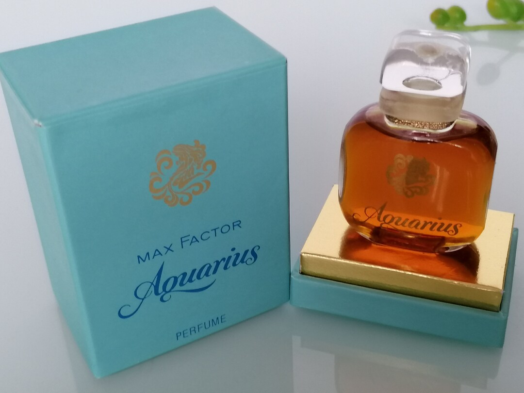 Max Factor Aquarius PARFUM 15 ml 1/2 fl.oz Splash/ Versiegelt Seltene Vintage Damen Duftstoffe ...