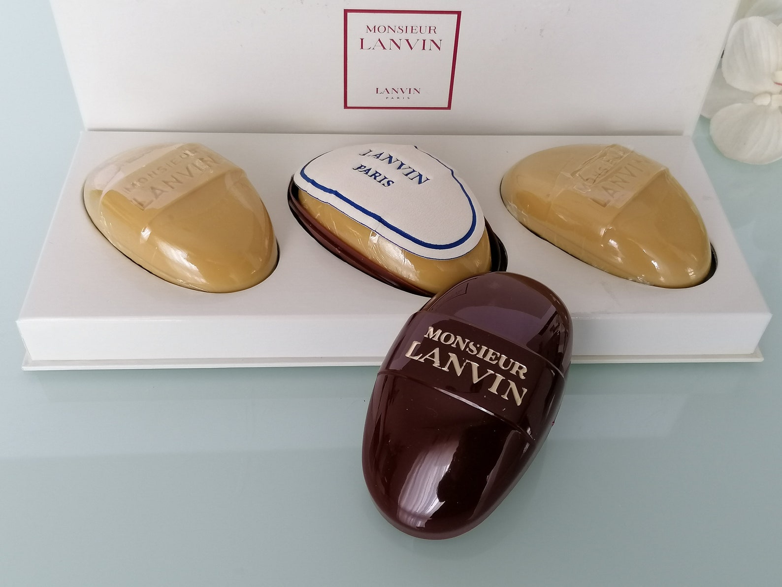 Monsieur Lanvin Vintage Perfumed Soap Set 3x 90 G Gift Idea - Etsy