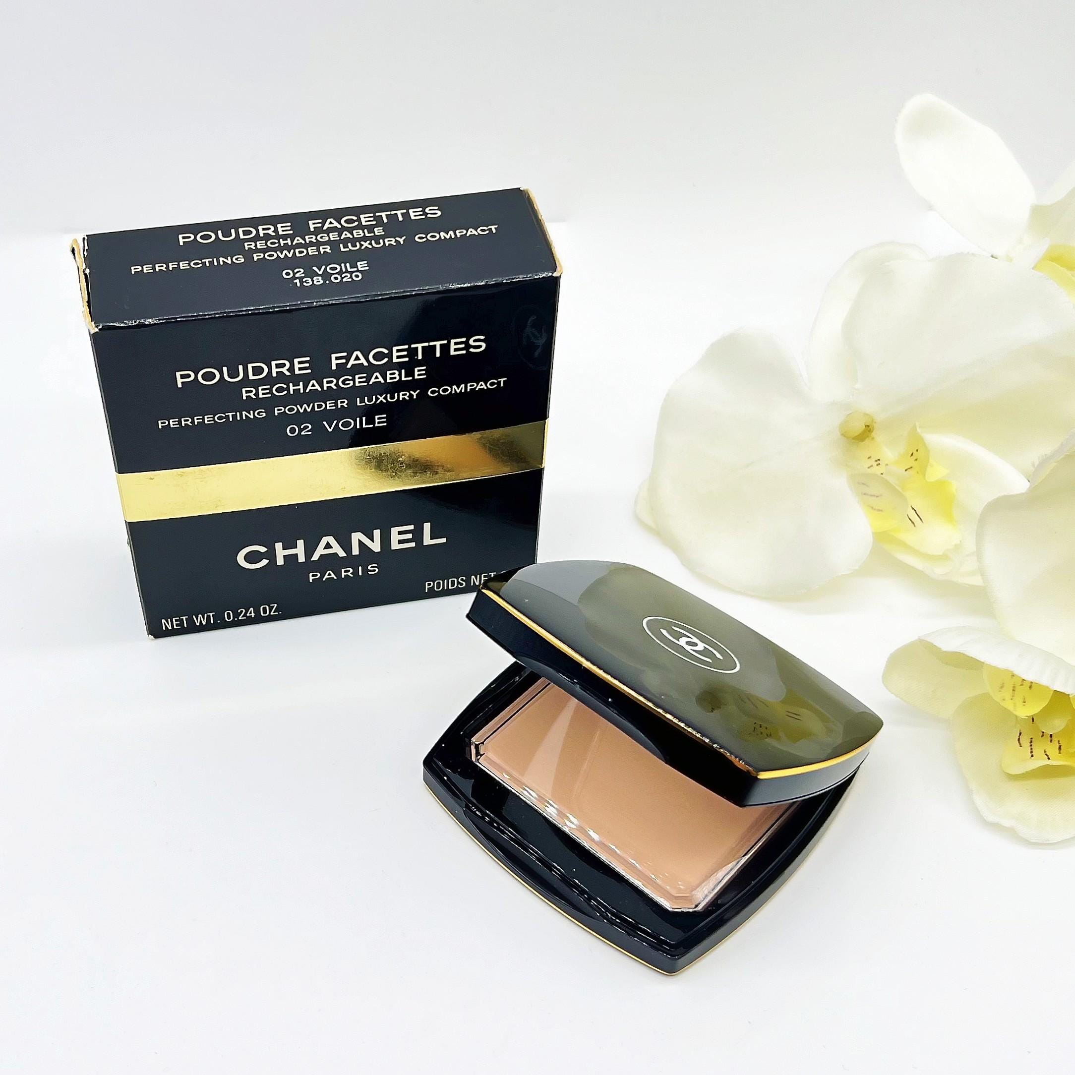 Vintage Chanel Poudre Facette Compact, Voile 02 Refillable Powder (7g ...