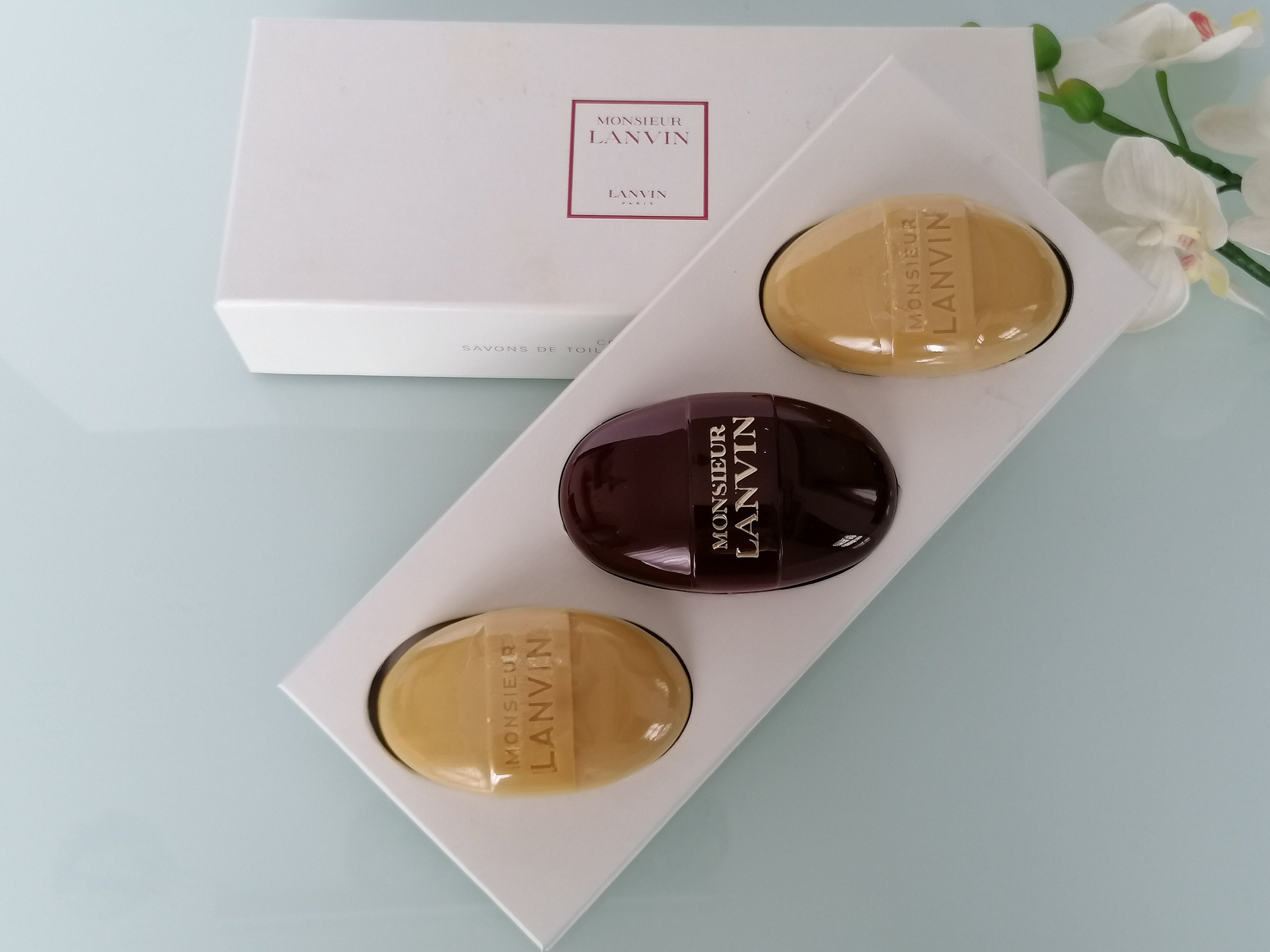 Monsieur Lanvin Vintage Perfumed Soap Set 3x 90 G Gift Idea - Etsy