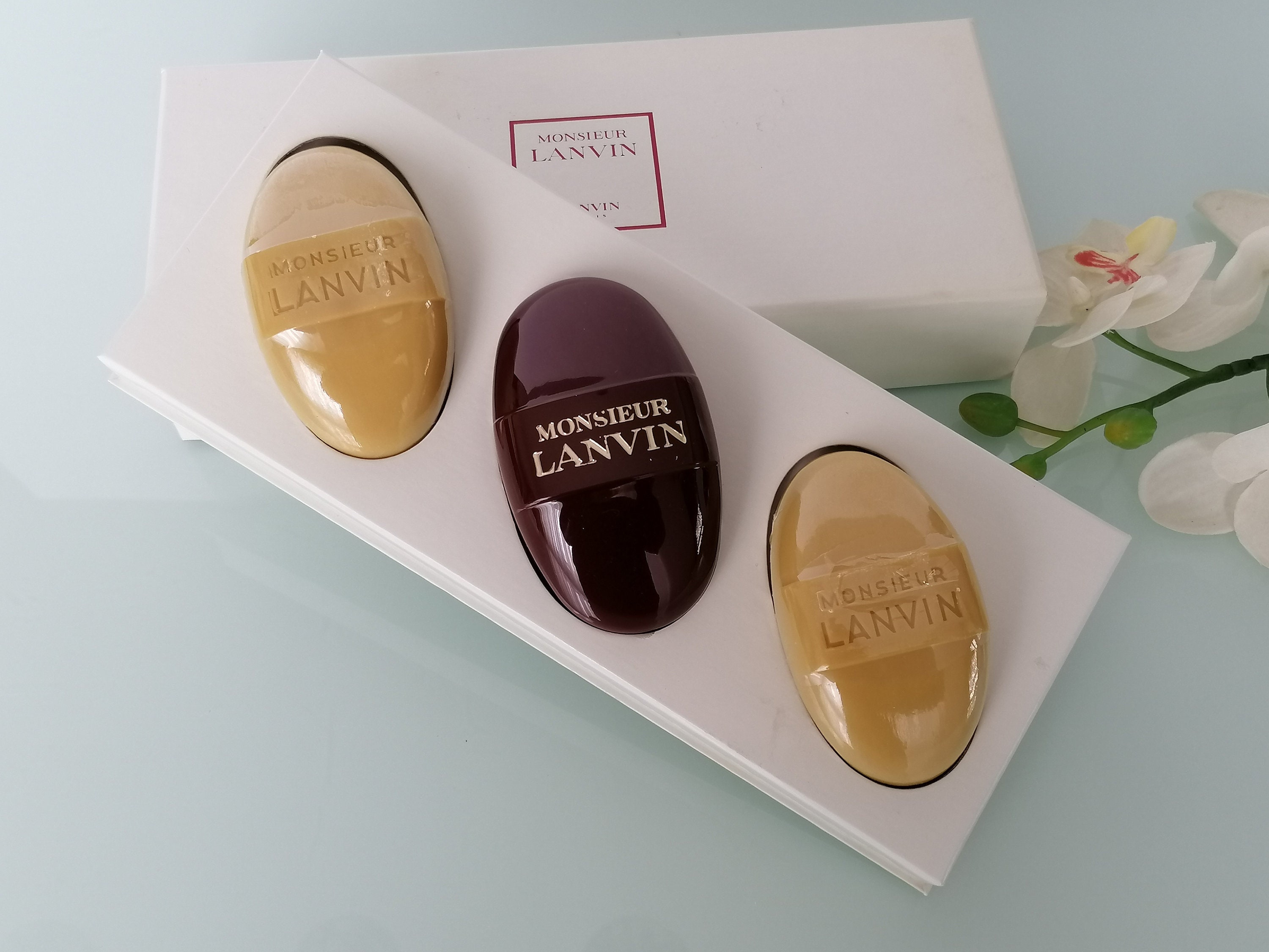 Monsieur Lanvin Vintage Perfumed Soap Set 3x 90 G Gift Idea - Etsy