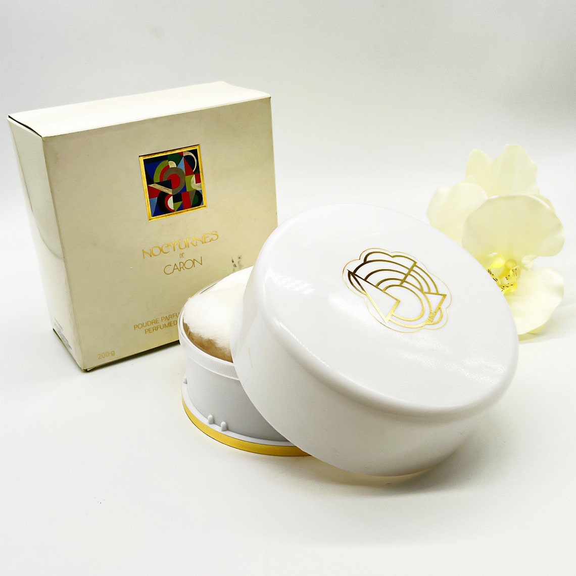 Nocturnes Caron, Perfumed Dusting Powder 7 Oz /200 G ,sealed New in Box ...