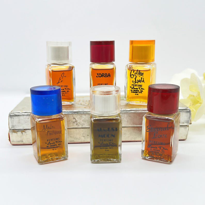Vintage Louis D'or Perfume Set, the Famous Six 1960s Fragrances Made in ...