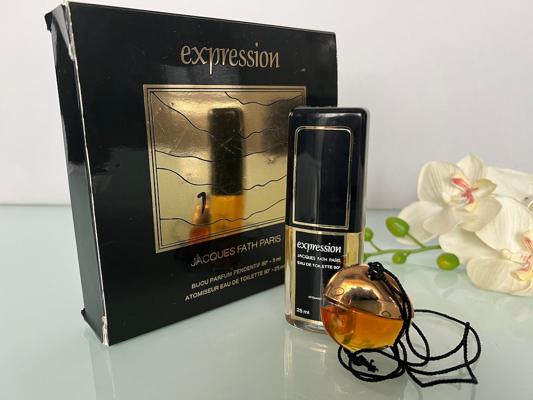 Expression Jacques Fath Jewel Perfume Pendant 5 Ml and Eau De Toilette ...