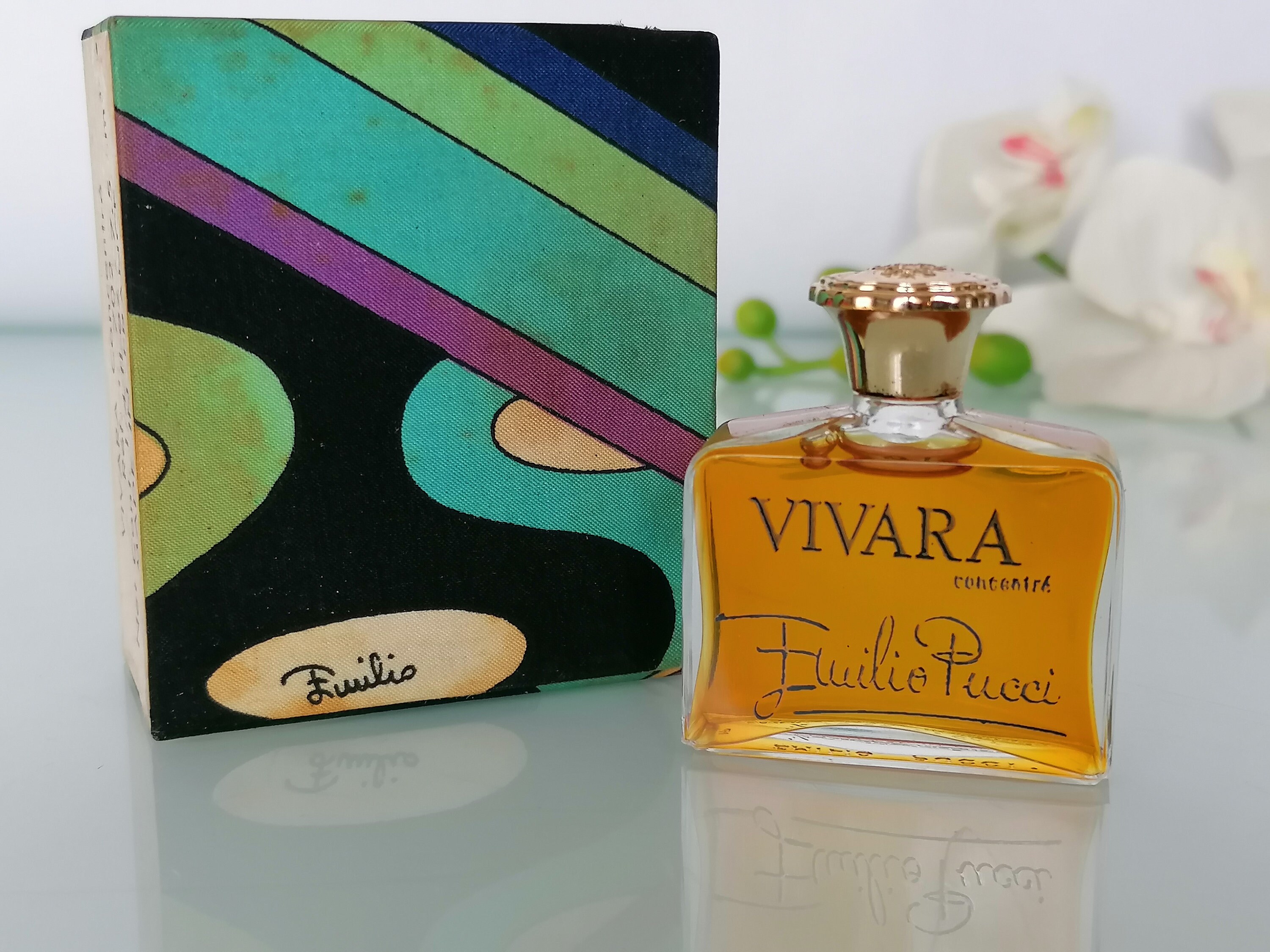 Emilio Pucci Vivara 1968 Perfume Concentre 1/4 Fl.oz Wooden | Etsy
