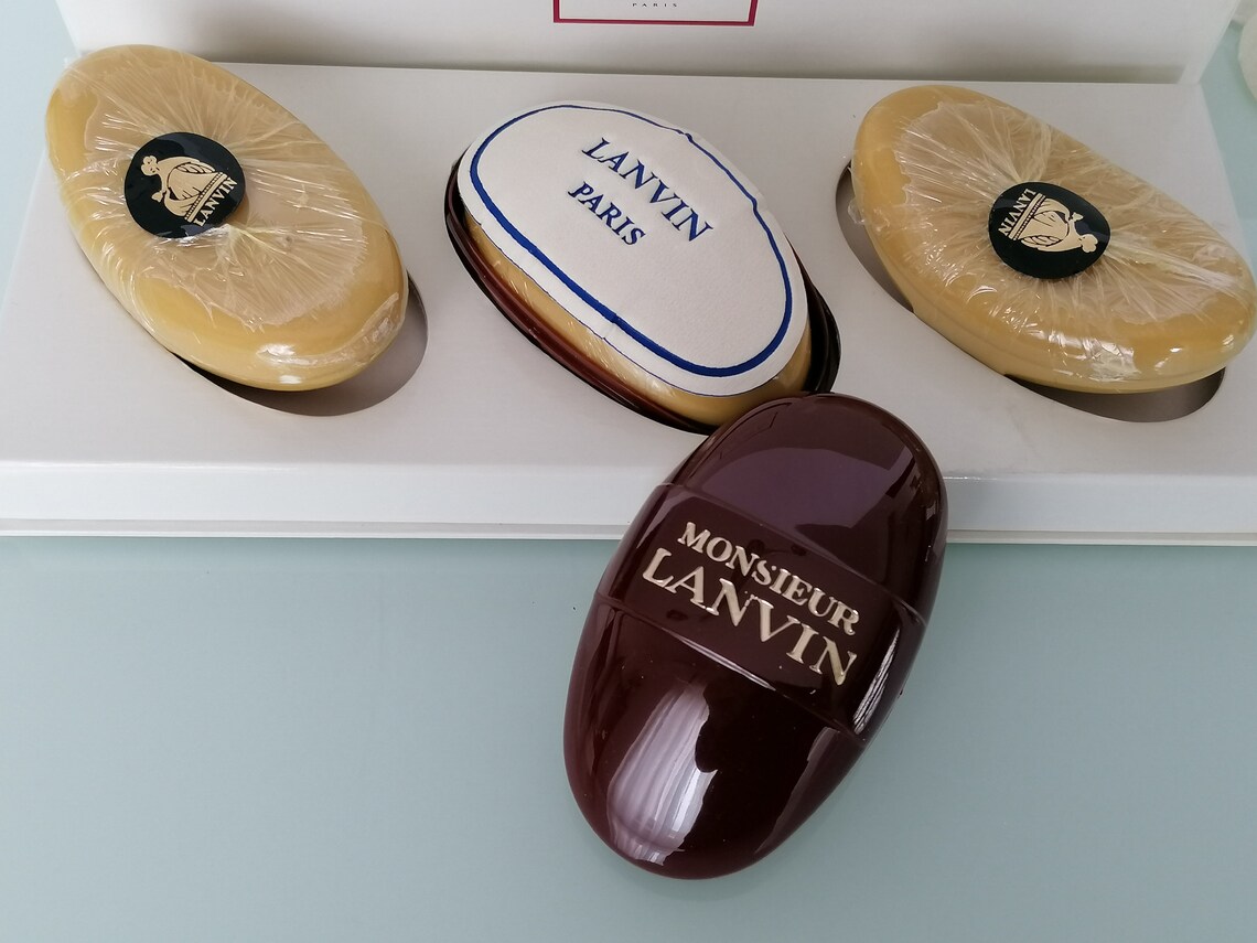 Monsieur Lanvin Vintage Perfumed Soap Set 3x 90 G Gift Idea - Etsy