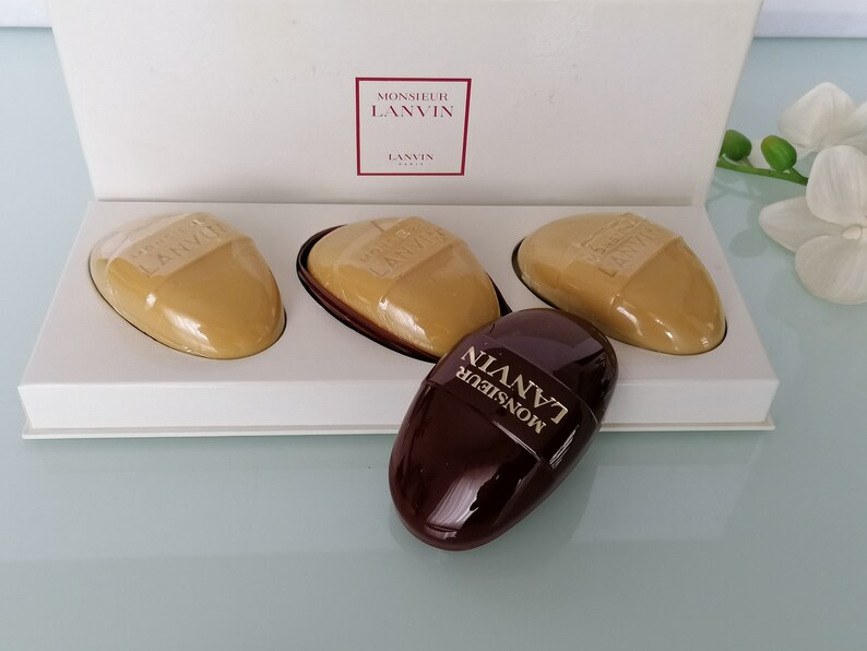 Monsieur Lanvin Vintage Perfumed Soap Set 3x 90 G Gift Idea - Etsy