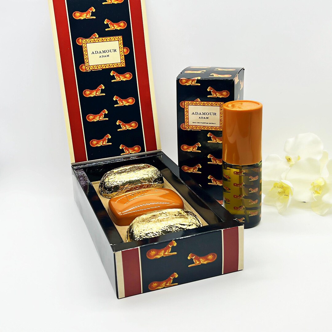 Rare Adamour by Adam Set , 90ml Eau De Parfum Spray & Perfumed Soap 3 X ...