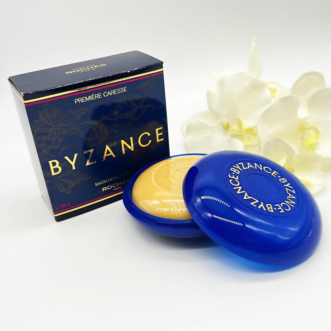Byzance Perfumed Soap by Rochas 150 G/5,3 Oz in Soap Dish, Vintage ...
