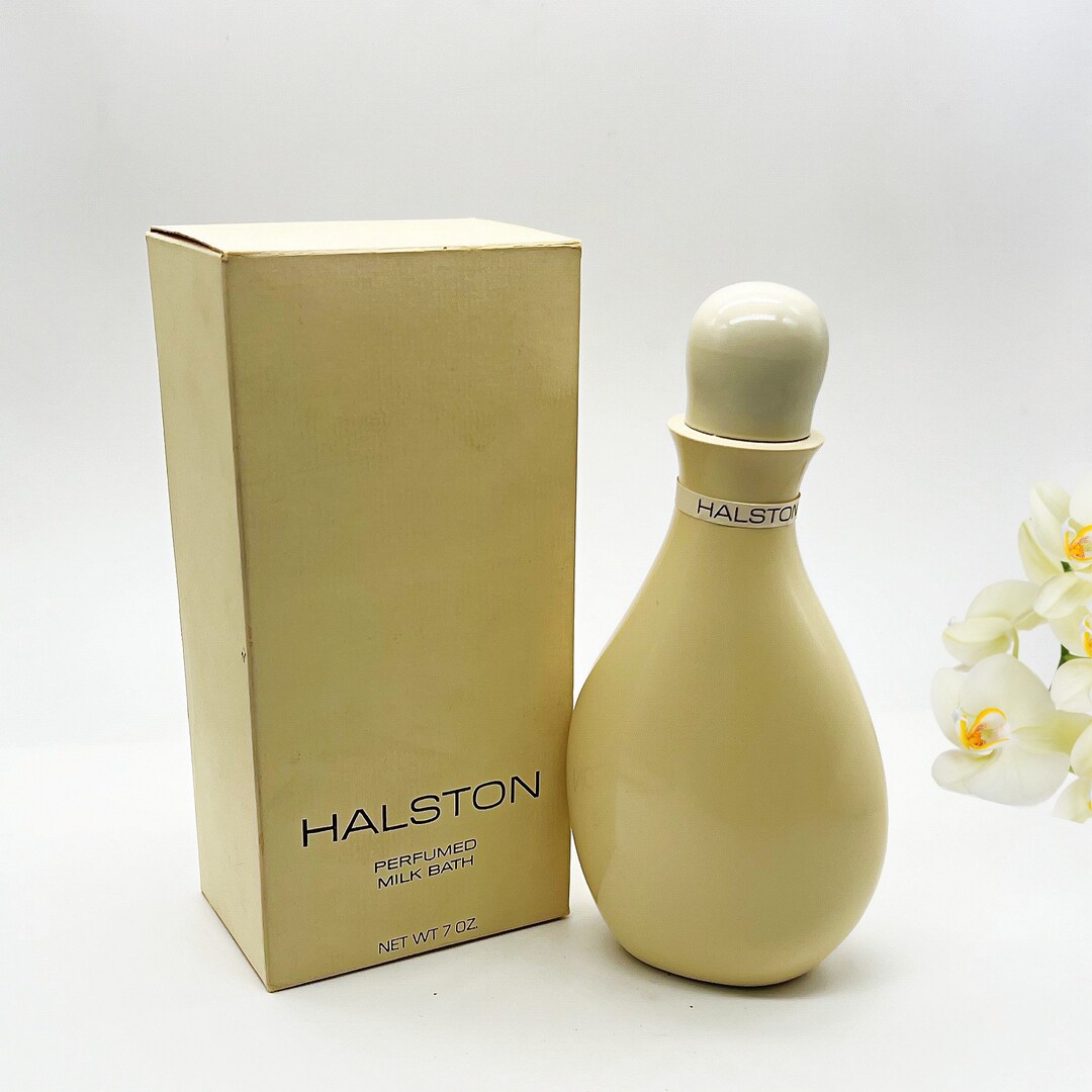 Halston Perfumed Milk Bath Powder 7 Oz/200 Ml , Rare Vintage 80s , Hard ...