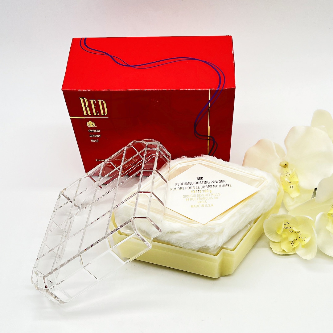 Red Giorgio Beverly Hills ,extraordinary Perfumed Dusting Powder,100 G ...