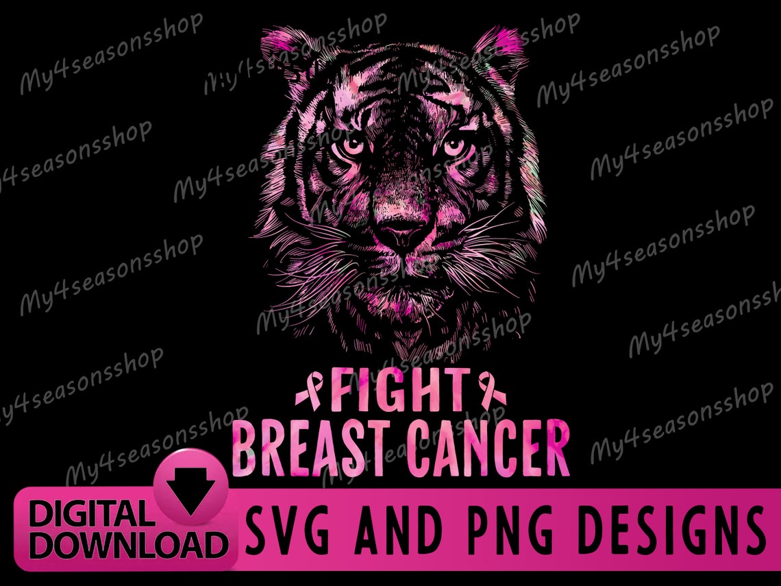 Breast Cancer Awareness Svg Bundle Fight Breast Cancer Png - Etsy
