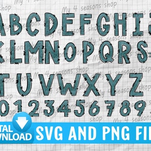 7 Sets of School Letters SVG School Letters PNG Bundle Back to School ...