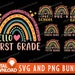 Hello Back to School Rainbow SVG, Back to School Png Bundle 2023 Back ...