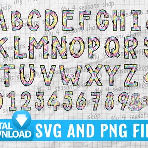 7 Sets of School Letters SVG School Letters PNG Bundle Back to School ...