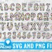 7 Sets of School Letters SVG School Letters PNG Bundle Back to - Etsy
