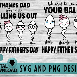 Thanks Dad for Not Pulling Us Out Svg& Png,funny Gift for Dad Svg ...