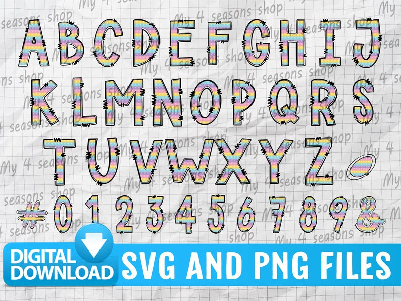 7 Sets of School Letters SVG School Letters PNG Bundle Back to - Etsy