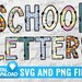 7 Sets of School Letters SVG School Letters PNG Bundle Back to - Etsy