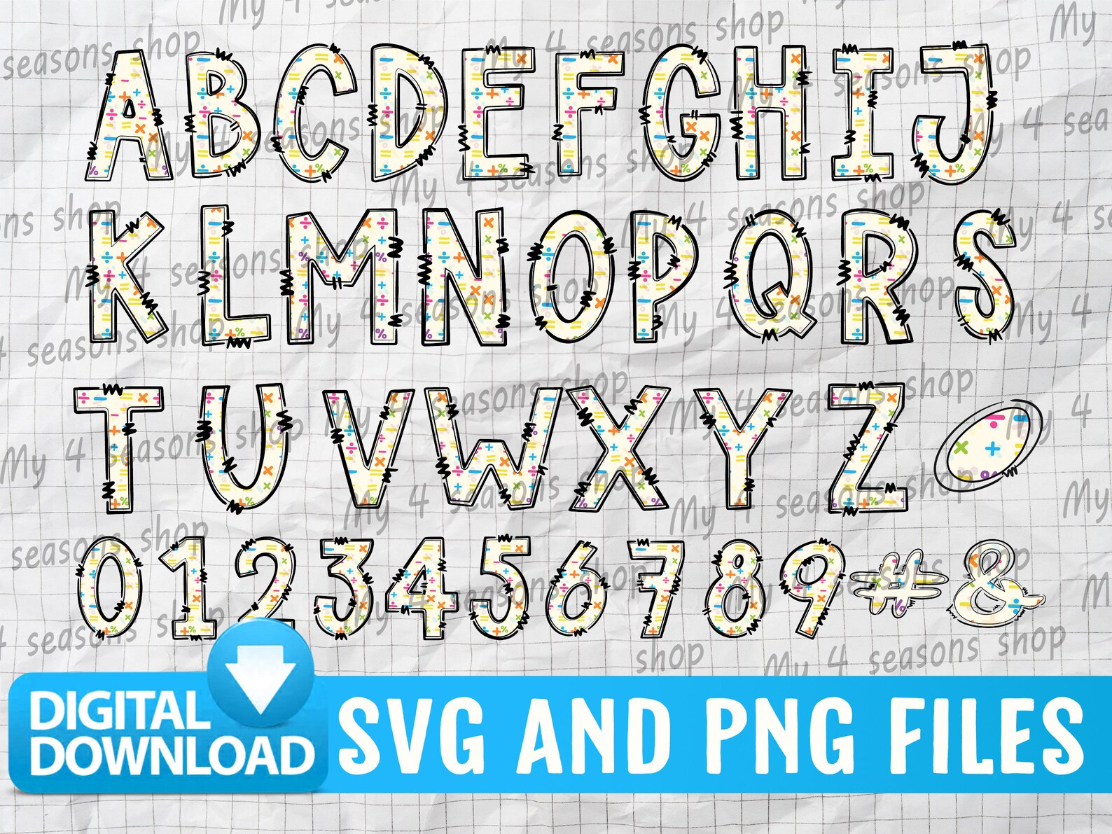 7 Sets of School Letters SVG School Letters PNG Bundle Back to - Etsy