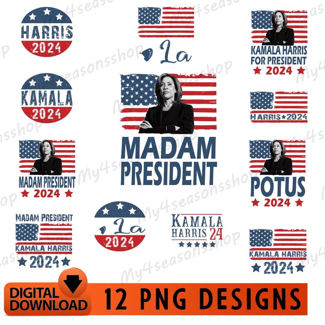Kamala Harris for President 2024 Png & Svg , Kamala Harris President ...