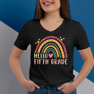 Hello 5th Grade Rainbow SVG, Back to School Png Bundle 2023 Fifth Grade ...