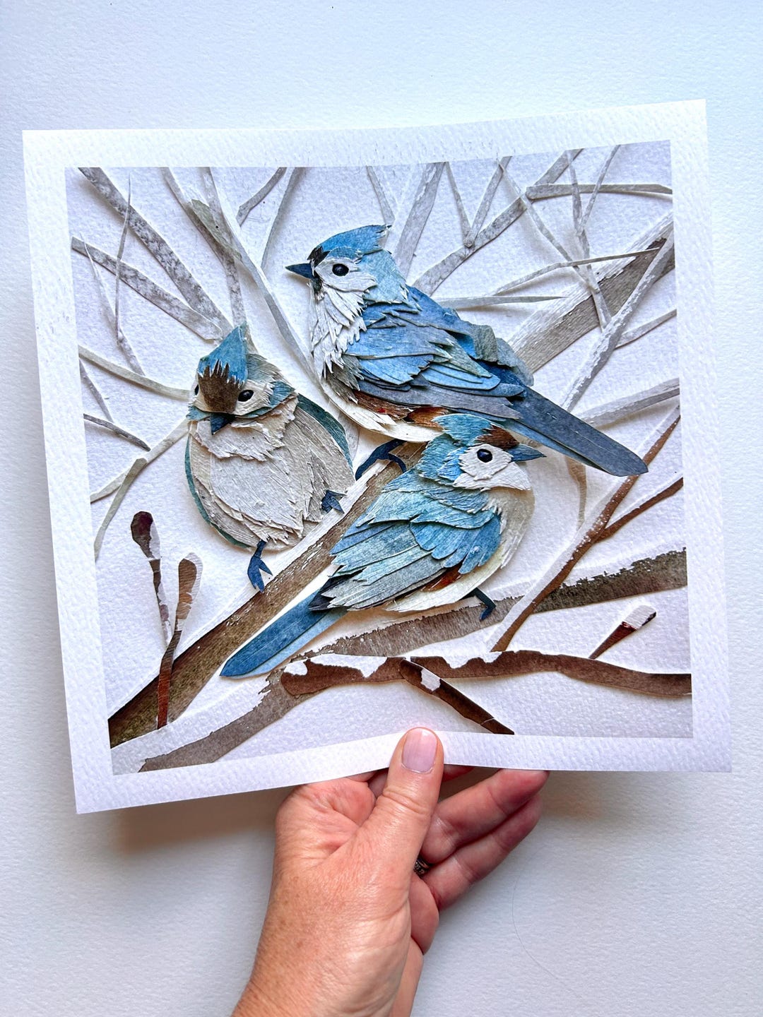 Limited Giclee Titmouse Print/bird Fine Art Print - Etsy
