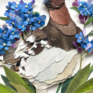 Original Framed Paper Willow Ptarmigan/alaska State Bird Art - Etsy