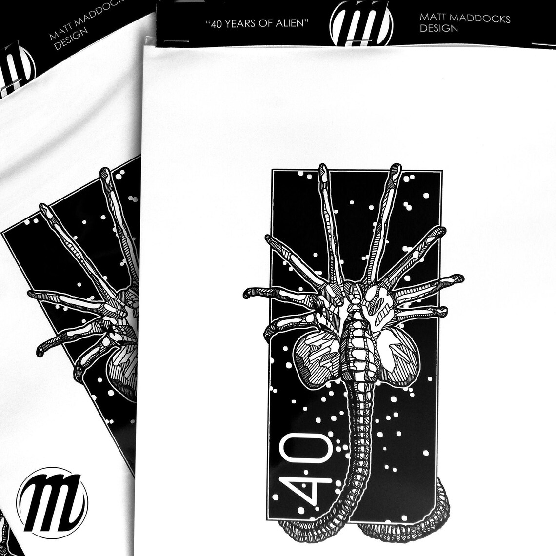 Alien: 40 Year Anniversary A4 Art Print Signed and Packaged / Alien ...