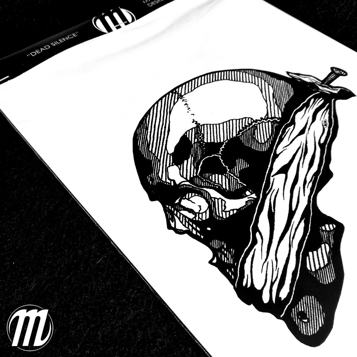 DEAD SILENCE A4 Art Print Signed and Packaged / Skull / - Etsy