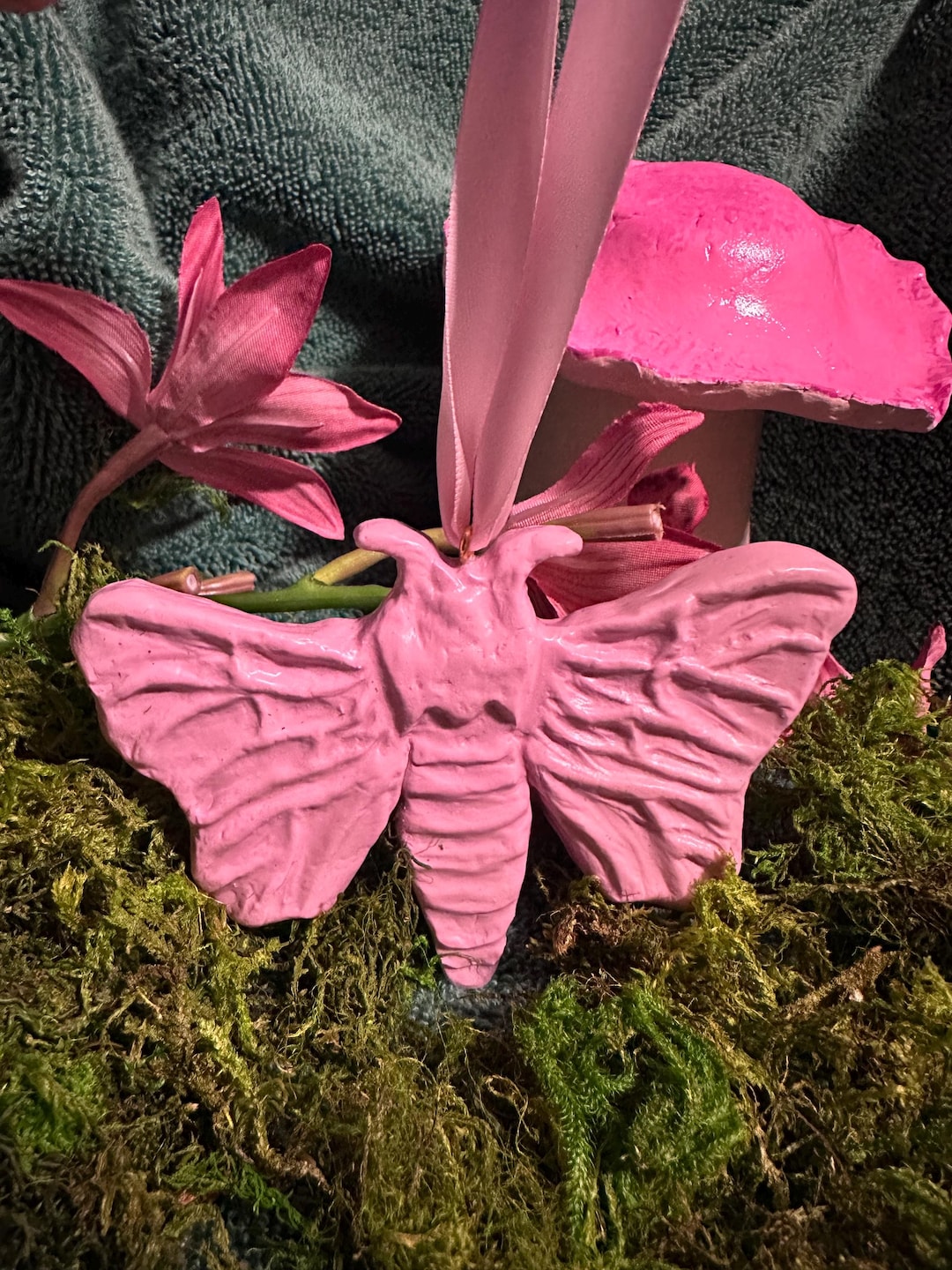 Melanie Martinez Inspired Pink Portals Moth Christmas Ornament. Hand ...