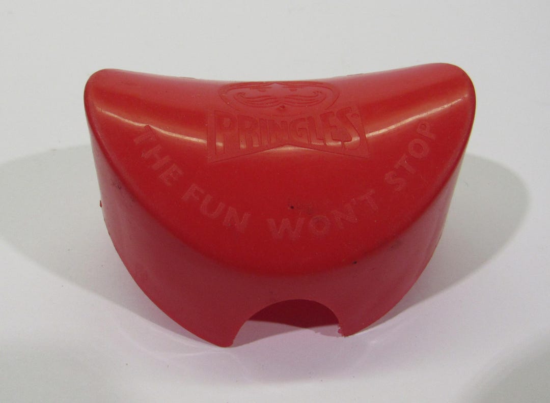 Vintage Pringles Potato Chip Holder Case Container Box Red Plastic ...